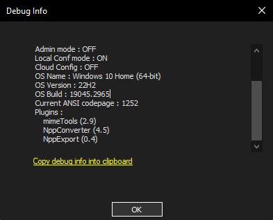 GUI About Debug Save Dlgs Issue Notepad Plus Plus Notepad Plus Plus GitHub