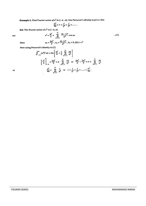 Solved Examples In Fourier Series Pdf Solved Examples In Fourier Series Pdf