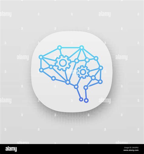 Deep Learning Ai App Icon Uiux User Interface Neurotechnology