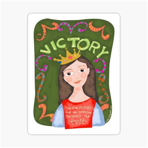 Victory Princess Sticker For Sale By Calejdart Redbubble