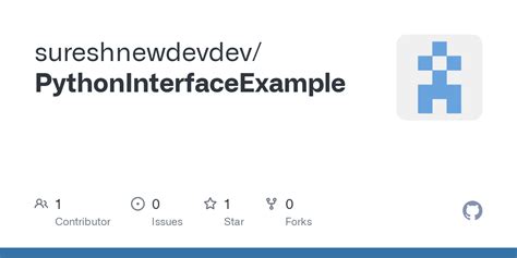 Github Sureshnewdevdev Pythoninterfaceexample