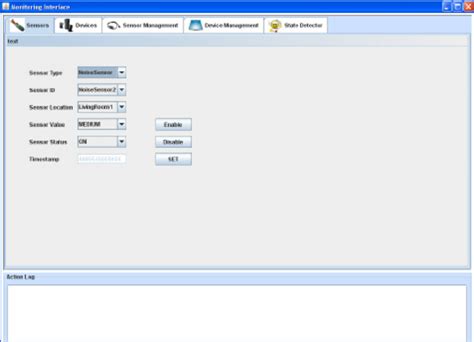 Monitoring Gui Sensor State Visualization And Update The Interfaces