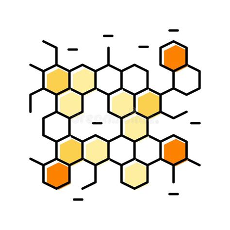 Microbiology Molecular Structure Color Icon Vector Illustration Stock