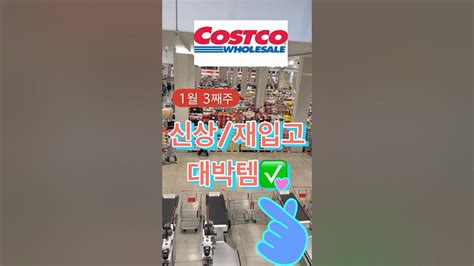 코스트코 20년차 고인물이 말아주는 1월3째주 신상 재입고 대박템 코스트코 Youtube