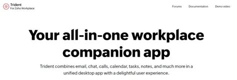 Andi Asay On Linkedin For Our Zoho One Clients On Zoho Mail And Cliq Have You Tried Trident