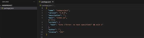 Visual Studio Code Node Js