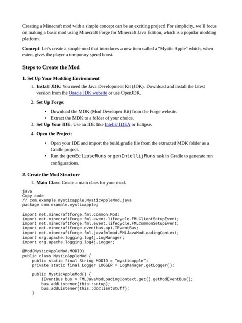 Mod Ding Pdf Java Programming Language Minecraft