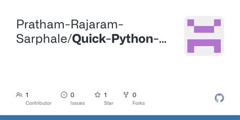 Github Pratham Rajaram Sarphalequick Python Recap
