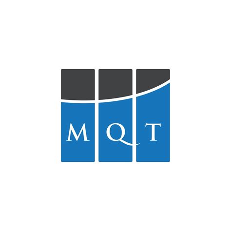 Diseño De Logotipo De Letra Mqt Sobre Fondo Blanco Concepto De