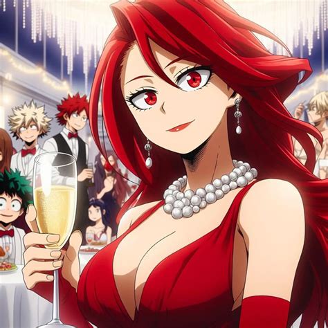 Captura De Pantalla De Boku No Hero Academia Una Mujer De Pelirroja Y