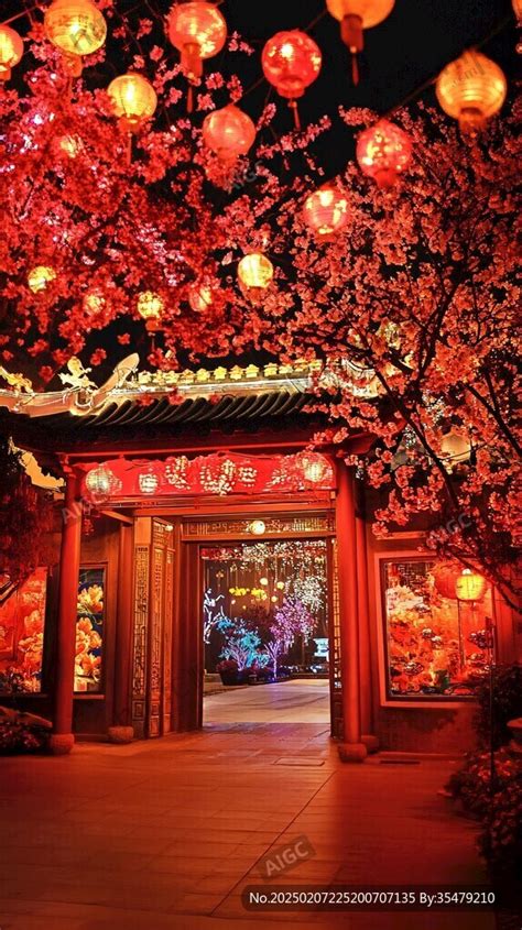 Ai创作图唯美樱花夜景 夜宴桃李园 桃夭门 夜赏樱花 夜色樱花 樱花园夜景 花灯巷 瀍壑朱樱夜景 华灯春季 园林赏灯 朱雀廊夜景 赏灯花 游园夜 踏春锦里 宫灯迎春 昵图网