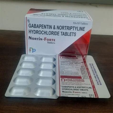 Gabapentin And Nortriptyline Hydrochloride Tablet 450 Mg At Rs 1100 Box In Panchkula