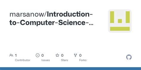Github Marsanowintroduction To Computer Science And Programming Using Python