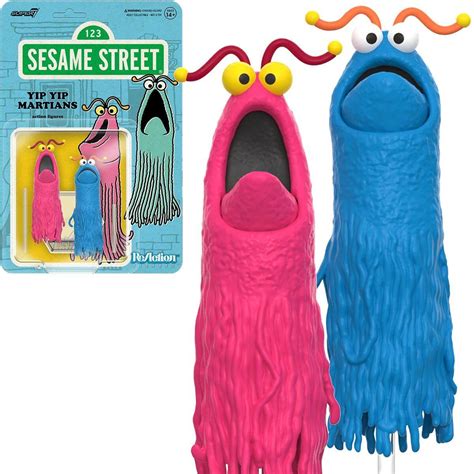 Sesame Street Reaction Action Figure Wave 1 Yip Yip Martians