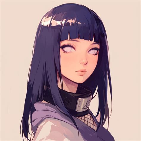 Premium Photo Anime Girl With Long Black Hair And Blue Eyes In A Gray