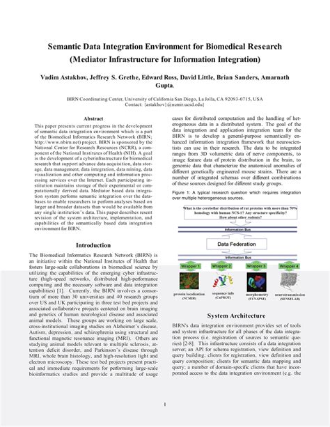 Pdf Mediator Infrastructure For Information Integration And Semantic