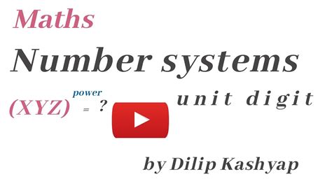 number system unit digits part 2 youtube
