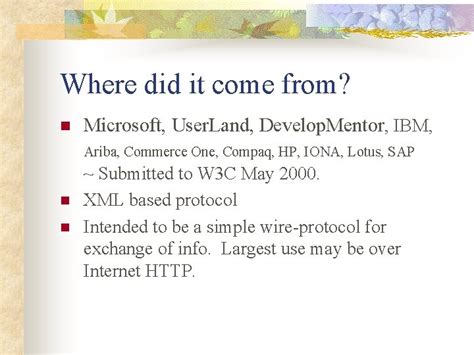 soap overview simple object access protocol csci 7818
