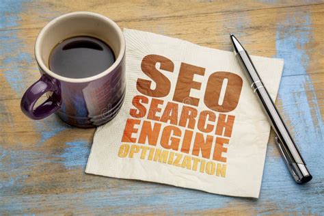 Seo Search Engine Optimization Word Abstract Stock Image Image Of