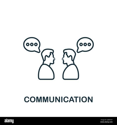 communication icon monochrome simple business motivation icon for