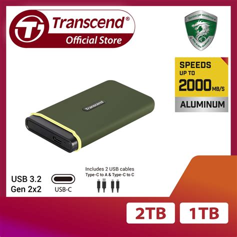 Jual Transcend External Ssd Esd C Shopee Indonesia