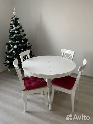 Обеденная группа с круглым столом IKEA ingatorp купить в Екатеринбурге ...