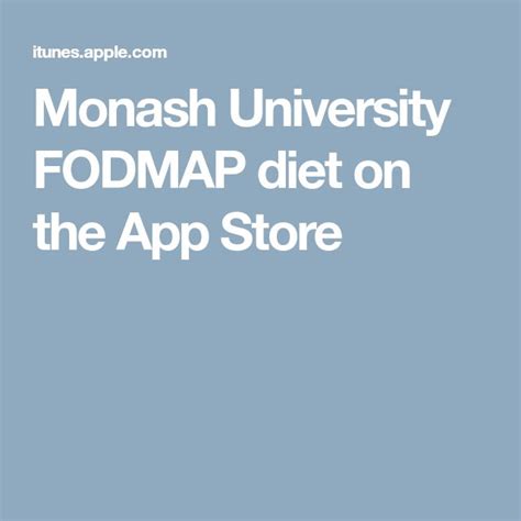 Monash University Fodmap Diet On The App Store Fodmap Diet Fodmap Diet