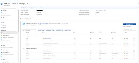 how to restrict admin access to a fortigate vm deployed on azure