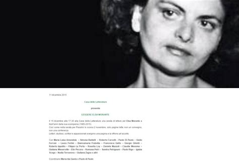 Ricordando Elsa Morante Perdersi A Roma