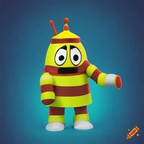 Plex Yellow Magic Robot Character From Yo Gabba Gabba On Craiyon