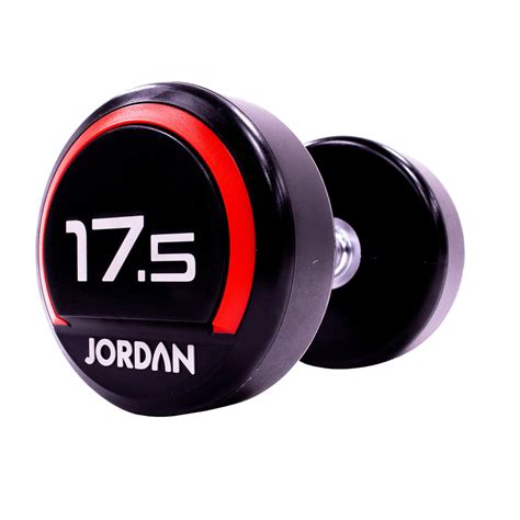 Jordan® Urethane Dumbbells Up To 75kg Red Jordan Fitness
