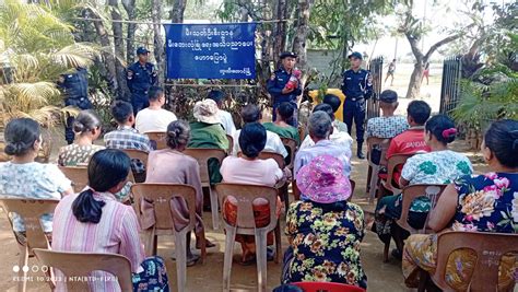 ဘူးသီးတောင်မြို့၌ ကျေးရွာမီးဘေးလုံခြုံရေးနှင့် အိမ်တွင်းမီးဘေးလုံခြုံရေး အသိပညာပေး ဟောပြောခြင်း