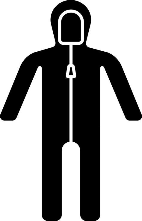 Flat Style Ppe Suit Icon In Black Color 24213890 Vector Art At Vecteezy