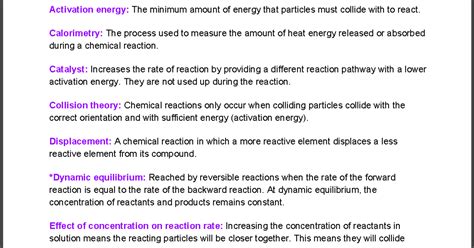 Definitions Bundle Edexcel Chemistry Igcse Pmt Education