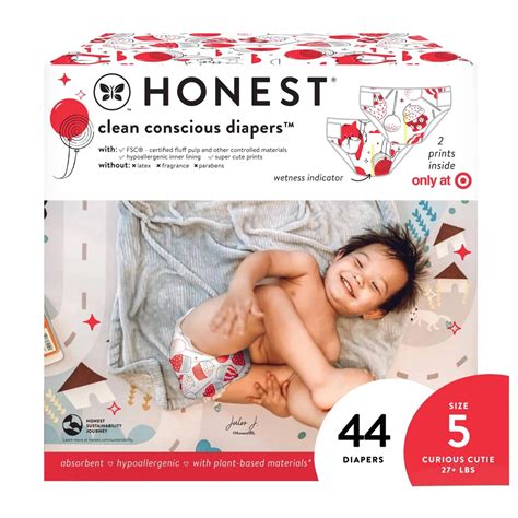 The Honest Company Clean Conscious Disposable Diapers In Red Ibly