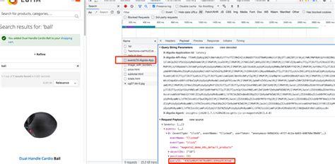 how do i troubleshoot click and conversion events in magento algolia