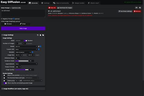 Stable Diffusion Easy Diffusion Models Problem Issue Easydiffusion Easydiffusion