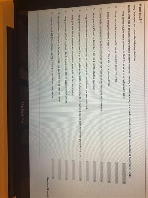 Solved Chloe Davis Has Prepared The Following List Of