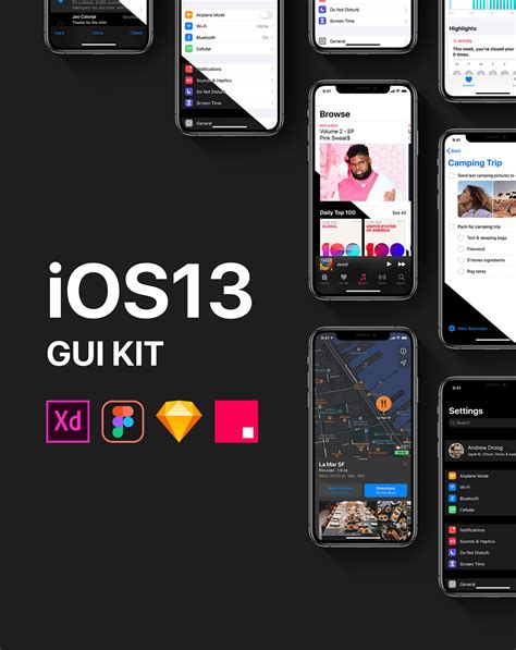 IOS13 GUI KIT Behance