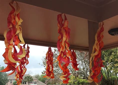 Colorful Streamers Decoration For Halloween Party