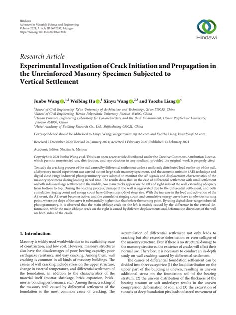 Pdf Experimental Investigation Of Crack Initiation And Propagation In