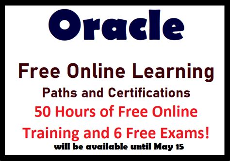 Oracle Free Online Learning Paths And Certifications Teacher