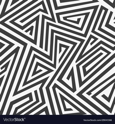Monochrome Maze Seamless Pattern Royalty Free Vector Image