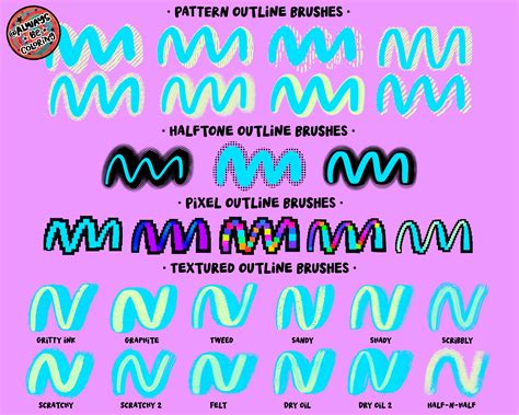 Procreate Outline 2 0 Brush Set
