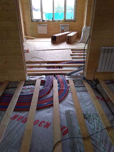 Теплый пол в деревянном доме 02 10 19 10 25 Пикабу