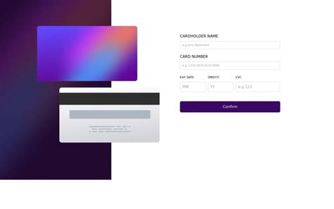 Frontend Mentor Interactive Card Details Using Html Css And