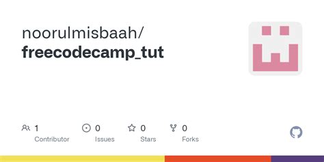 GitHub Noorulmisbaah Freecodecamp Tut