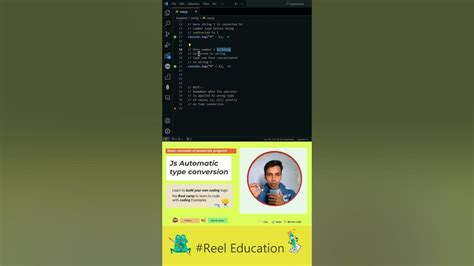 automatic type conversion in js shorts ytshorts viral youtube