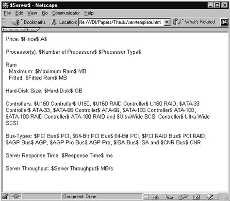 Template For The Display Of HTML Documents Download Scientific Diagram