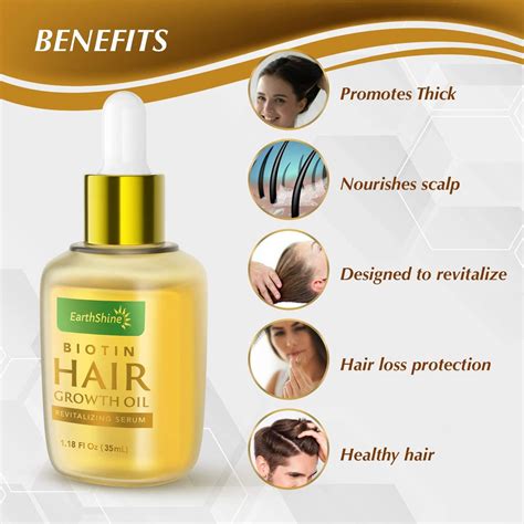 Hair Growth Serum Biotin Oil For Thicker Stronger Hair Prevent
